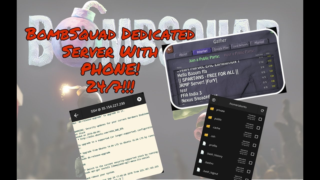 Bombsquad Dedicated Server With Mobile phones(Android)||24/7 Server ...