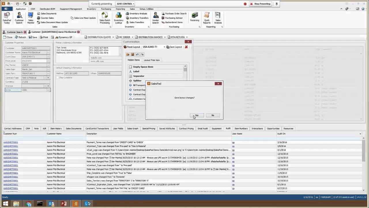 Enhancing Dynamics GP for Distribution with SalesPad [Webcast] - YouTube