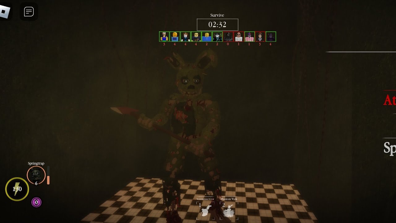 Springtrap gameplay in Pillar Chase 2! (FINALLY I POSTED IT!!11) - YouTube