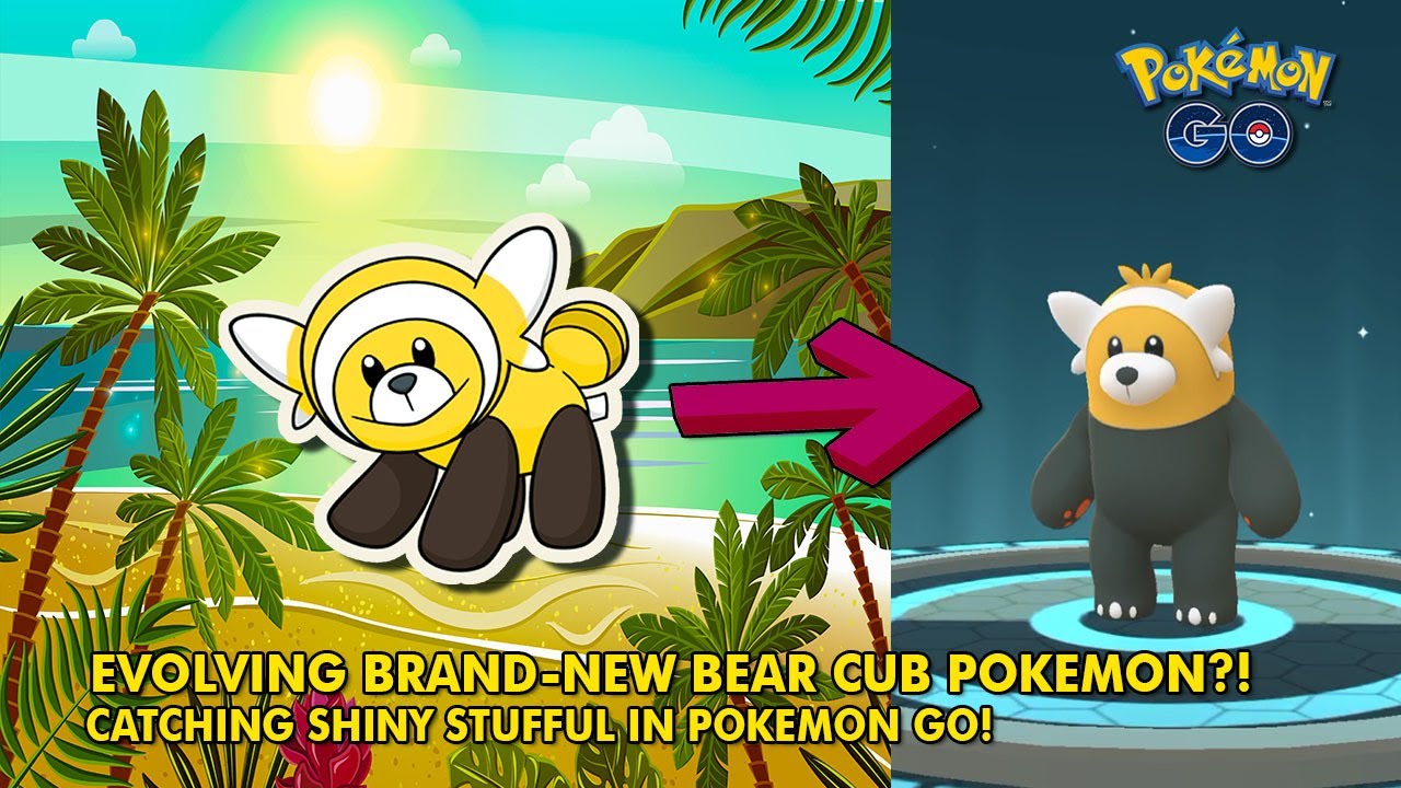 POKEMON SHINY HUNTING - SHINY STUFFUL POKEMON GO | Shiny Bewear - YouTube