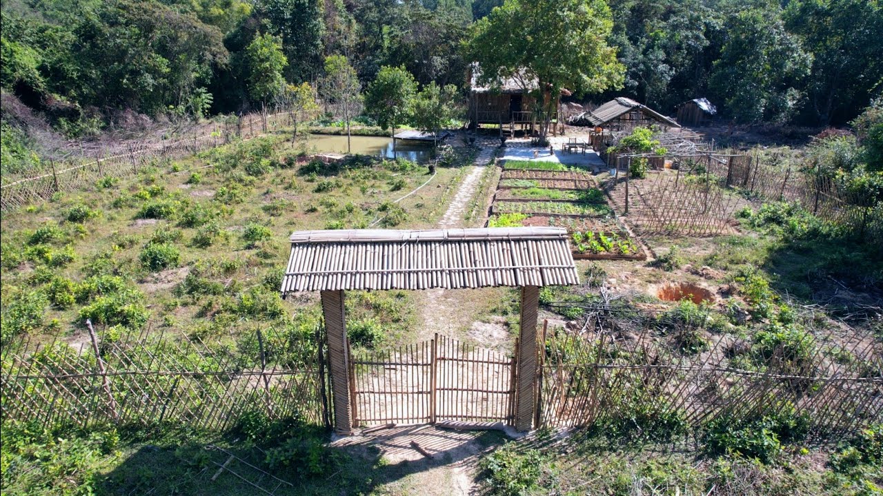 FULL VIDEO: 111 Days Living In The Forest, build houses, expand farms ...