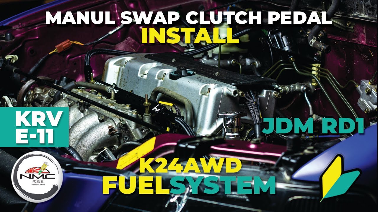 fuel pump, lines, regulator, clutch pedal & clutch line install - k ...