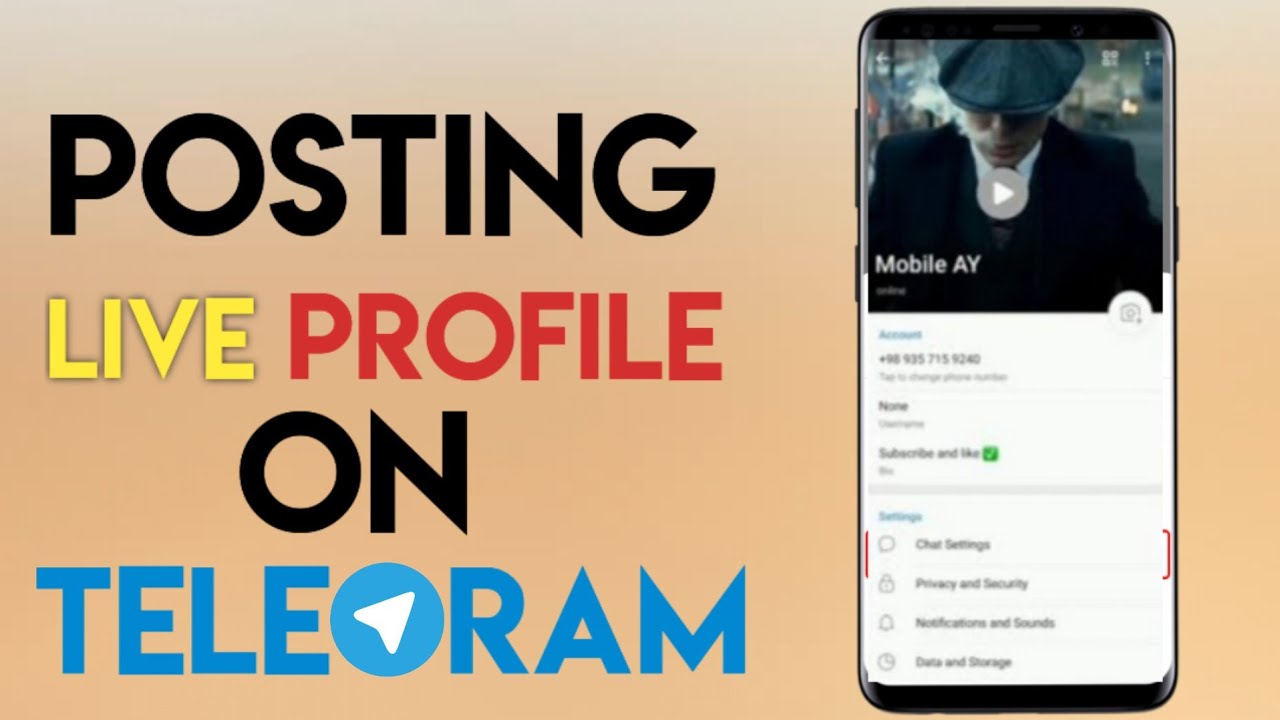 How to put live profile on Telegram? 2023 - YouTube