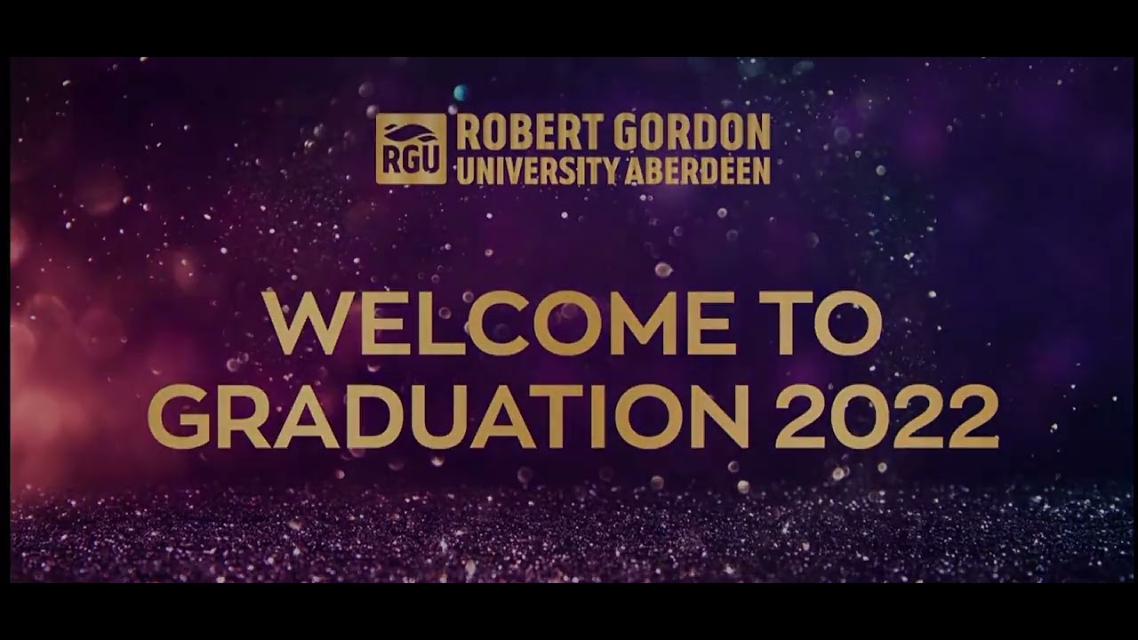 A United Kingdom University graduation. Robert Gorgon (RGU) 2022 winter ...