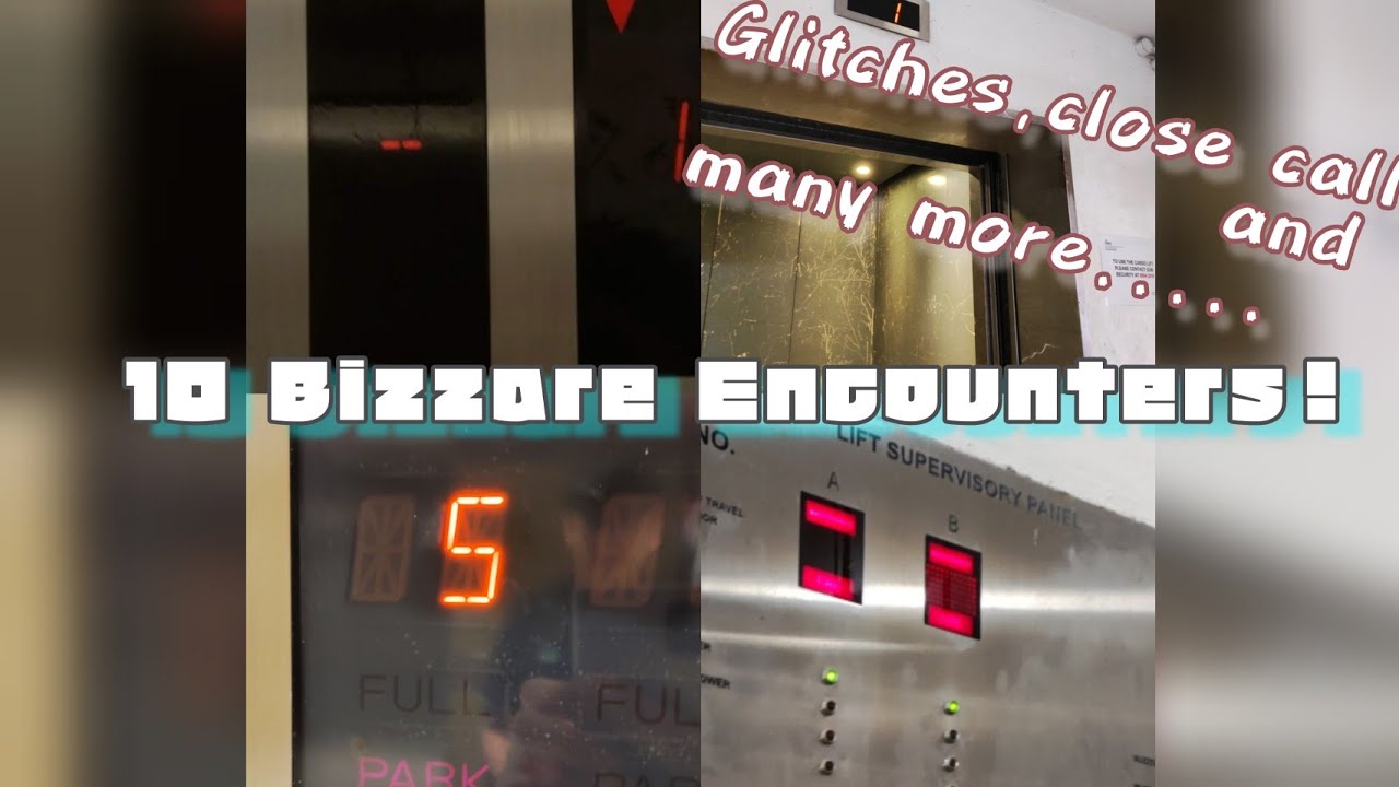 Compilation of 10 Bizzare Encounters with elevators! (Strange glitches,close calls and etc ...