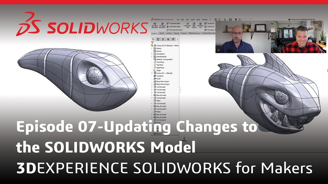 Makers Tutorial Series - Episode 07: Updating changes to the SOLIDWORKS ...