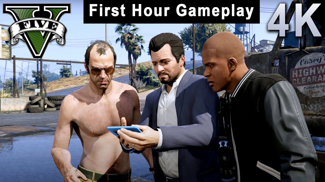 GTA 5 Enhanced Edition PS5 - First Hour Gameplay 4K - Open World Action ...