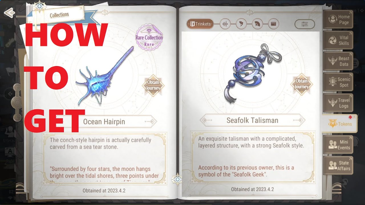 Token Ocean Hairpin and Seafolk Talisman | Revelation: Infinite Journey ...