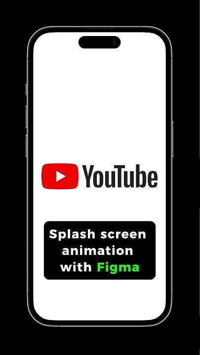 Create splash screen animation in Figma - YouTube