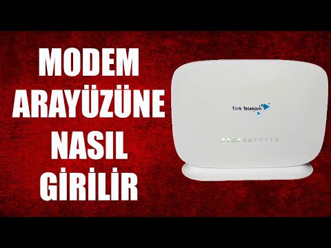 MODEM AYARLARINA - MODEM ARAYÜZÜNE NASIL GİRİLİR ?