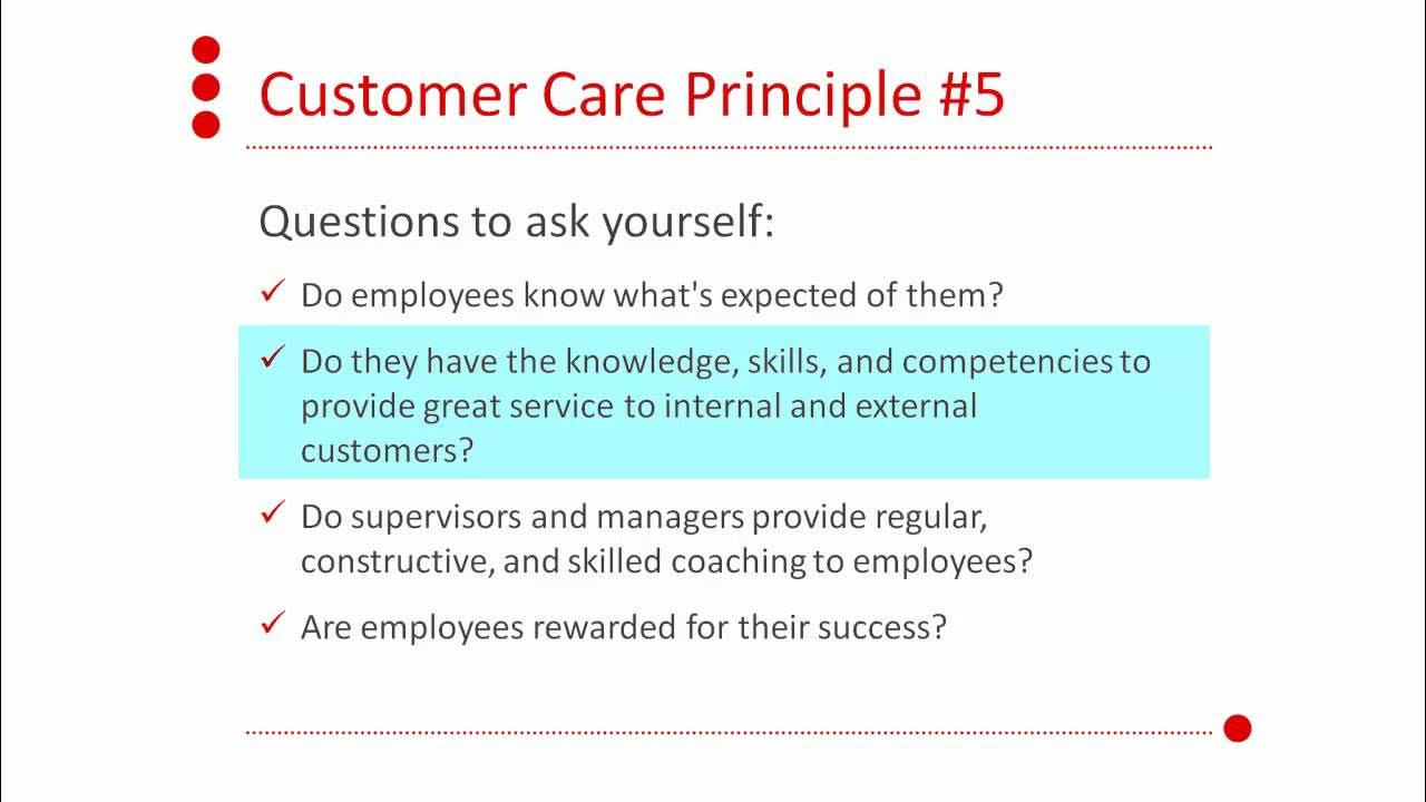 5 Core Principles of Customer Care - YouTube