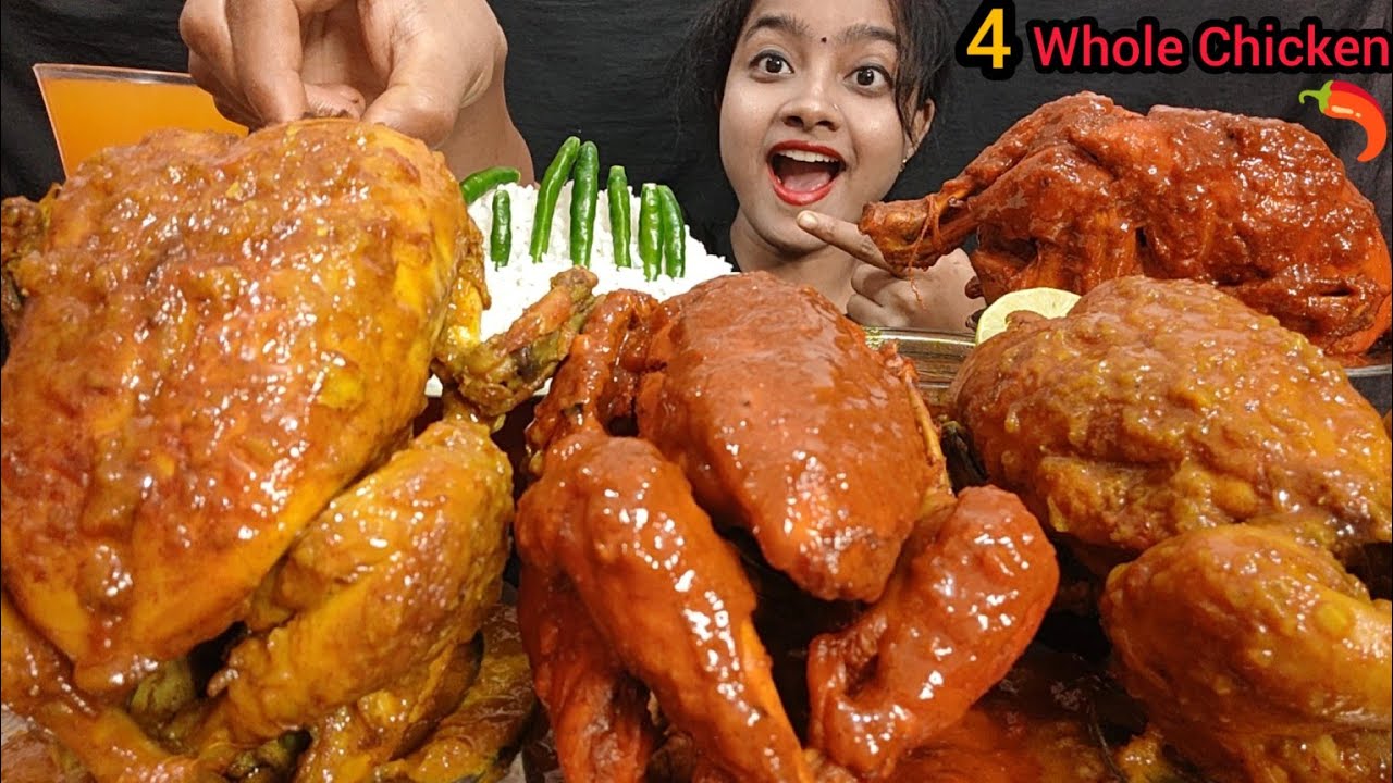 4😱 SPICY BIG WHOLE CHICKEN CURRY 🌶️ CRAZY FOOD CHALLENGE 😵‍💫 FOOD ...