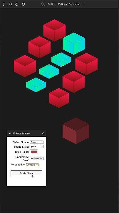 How to make a 3D cube and add a shape in Figma? Web tutorial #shortsyoutube #shorts - YouTube