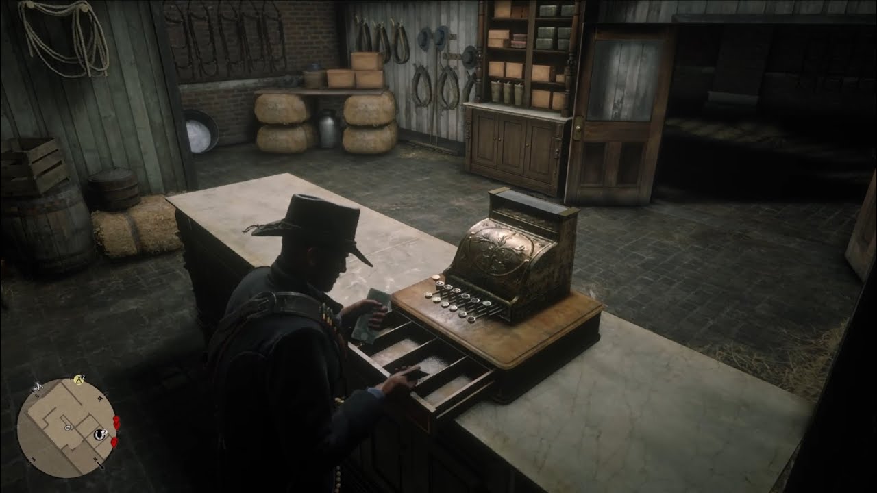 Red Dead Redemption 2 - Rob the Stable in Saint Denis - YouTube