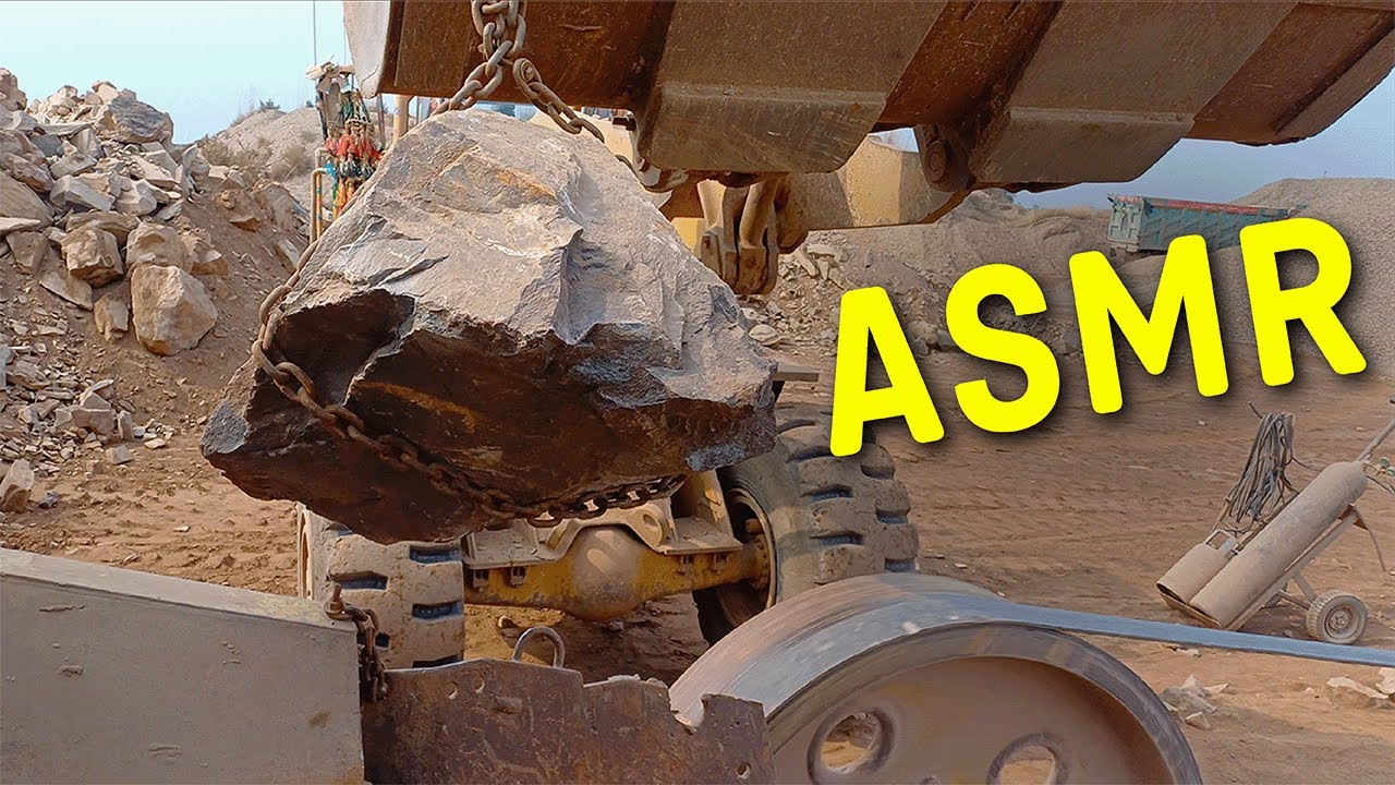 BEST Sand Crushing ASMR ⛏️ How STONE CRUSHER works ⁉ How to CRUSH ROCKS ...