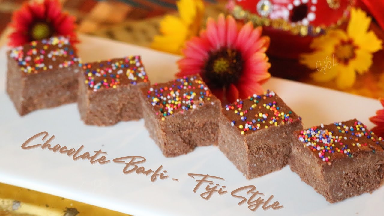 Chocolate Barfi Fiji Style | Melt in your mouth Chocolate Barfi Fiji ...