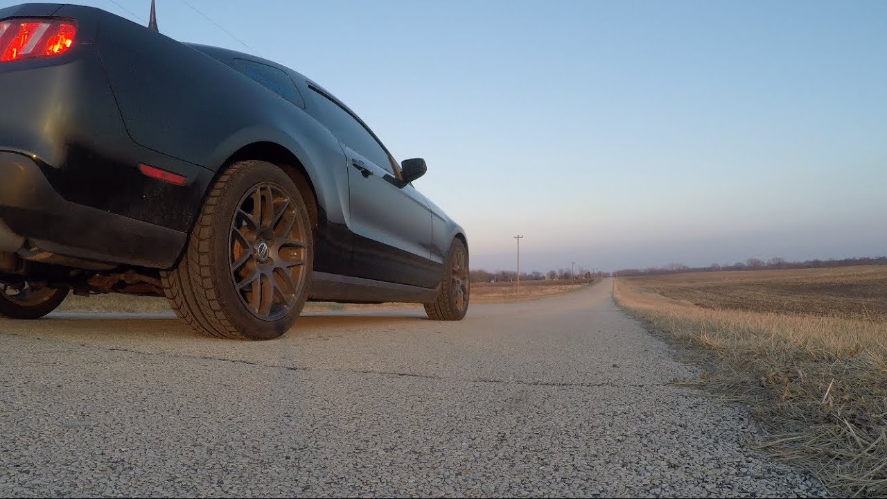 3.7L Mustang - 3500 RPM Launch w/ Borla S Type 1st-3rd Gear - YouTube