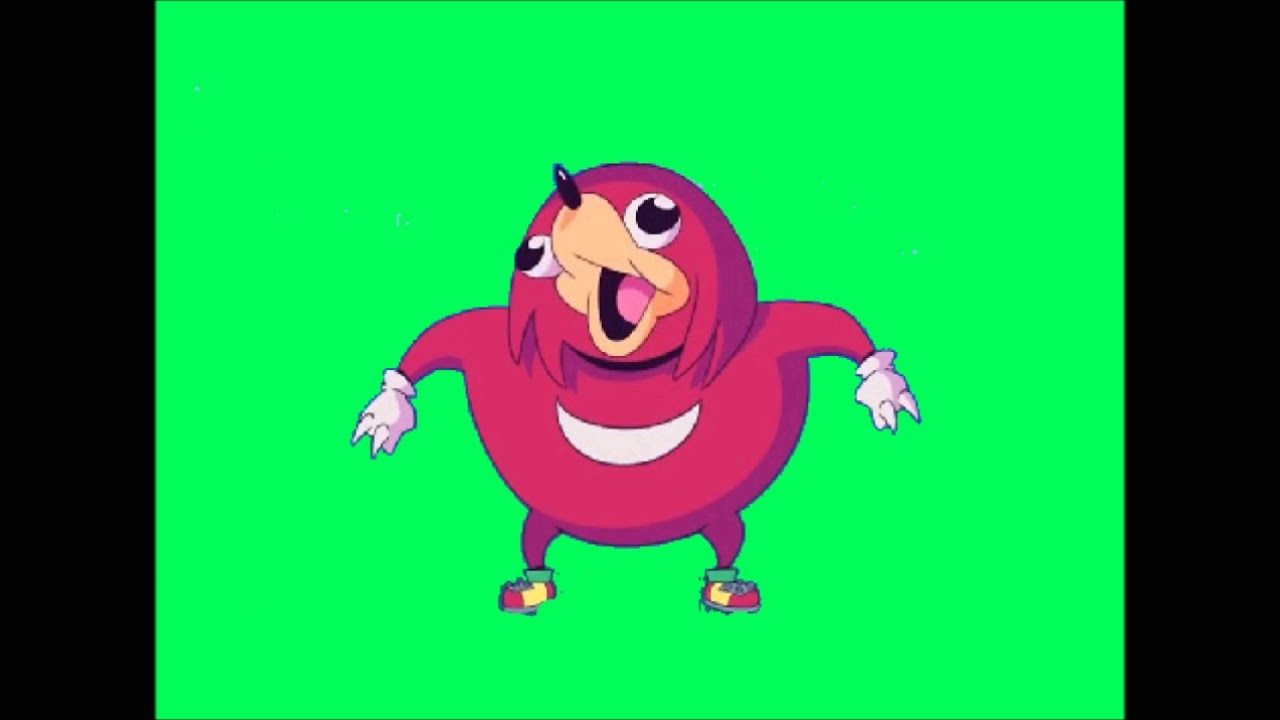 Ugandan Knuckles Green Screen - YouTube