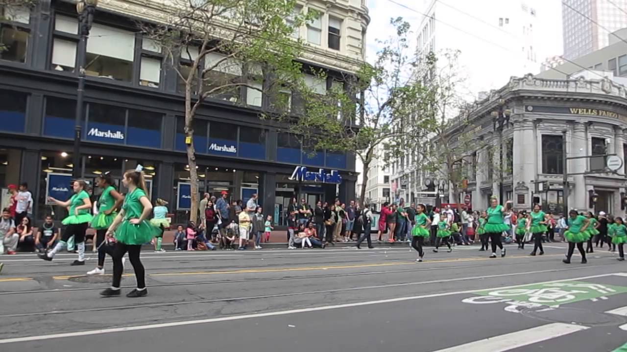 San Francisco St. Patrick's Day Parade 2015 Baton Twirlers - YouTube