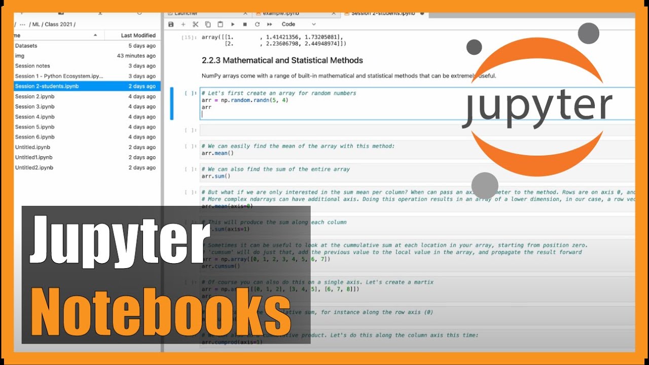 [Part 1] Jupyter Notebooks - YouTube