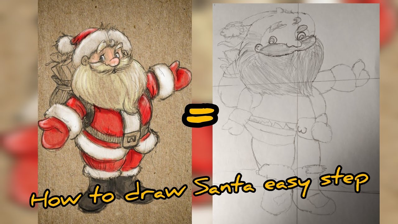 How to Draw Santa Claus Step by Step| Christmas Special Artwork ...