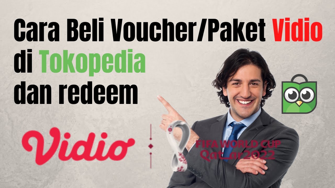 Cara beli voucher/paket Vidio dan redeem di Tokopedia - YouTube