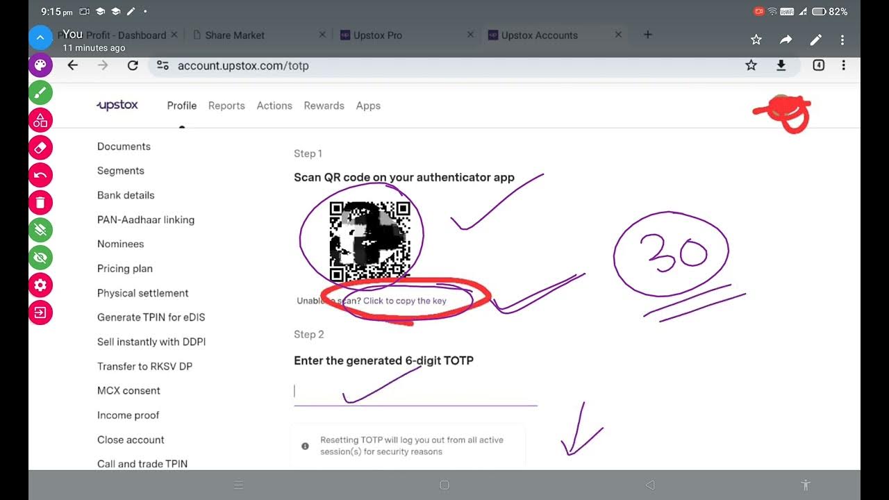 Upstox TOTP API KEY AND SECRET - YouTube