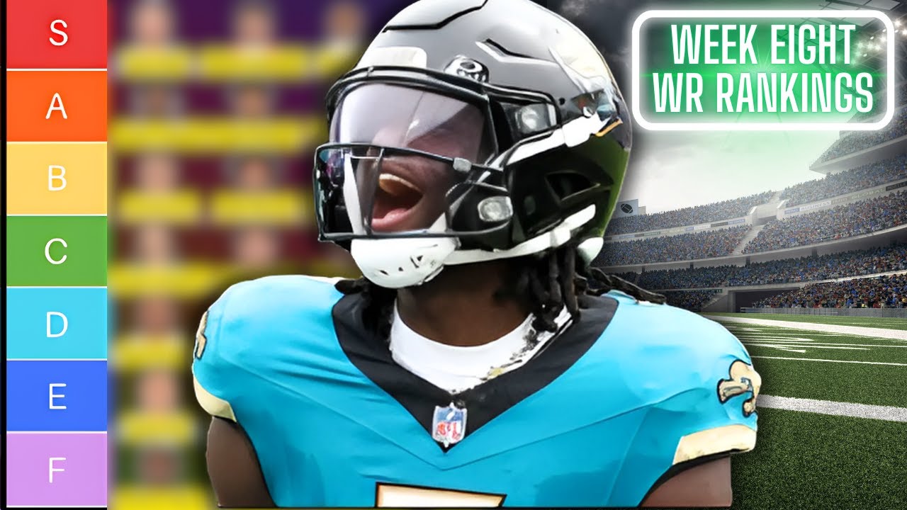Wide Receiver Rankings (Tiered) for Week Eight of 2024 Fantasy Football ...