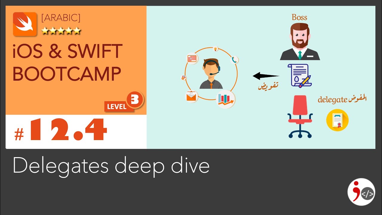 iOS - #12.4. Delegates Deep Dive (Arabic) - YouTube