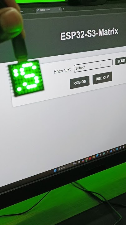 The Coolest ESP32 S3 LED Matrix !! #waveshare #xiao #esp #viralvideo ...