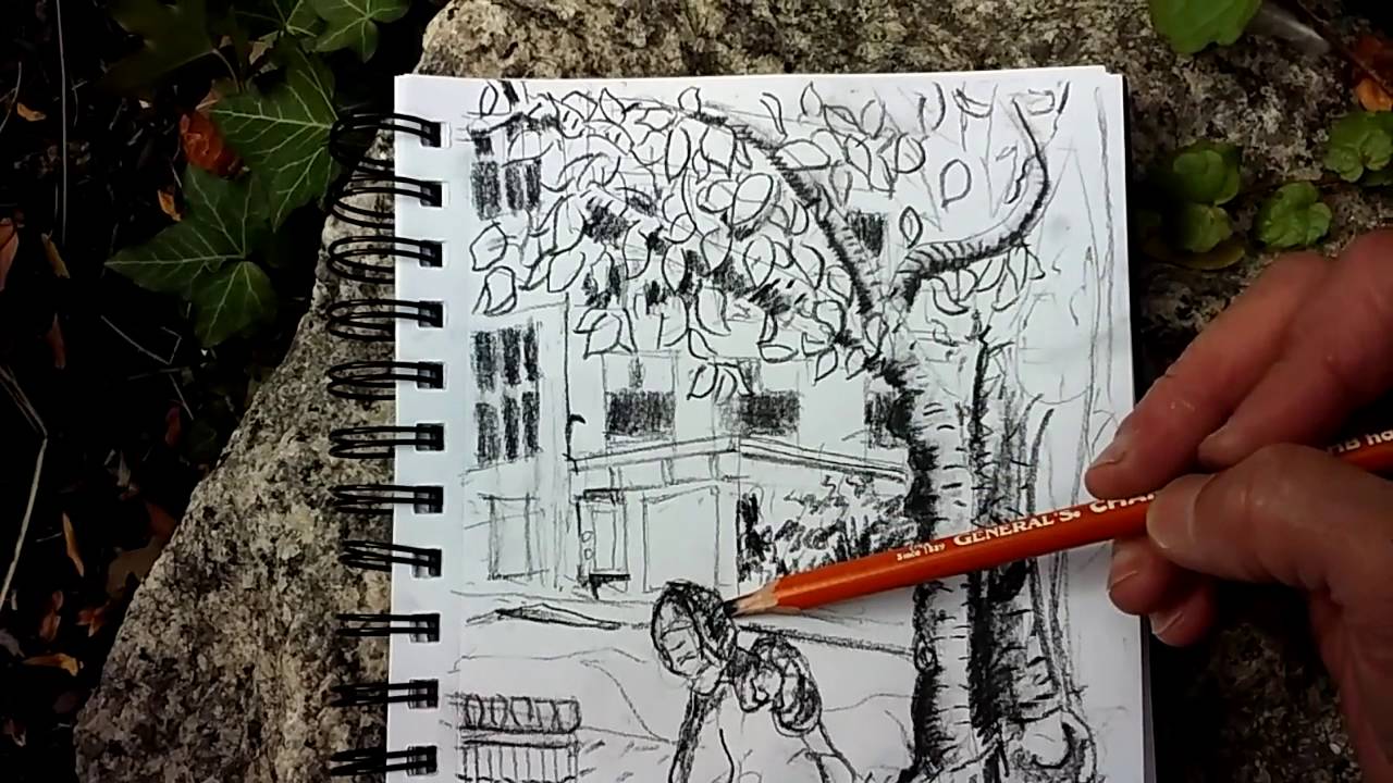 Quick Sketch Perspective Foreground Art Lesson - YouTube