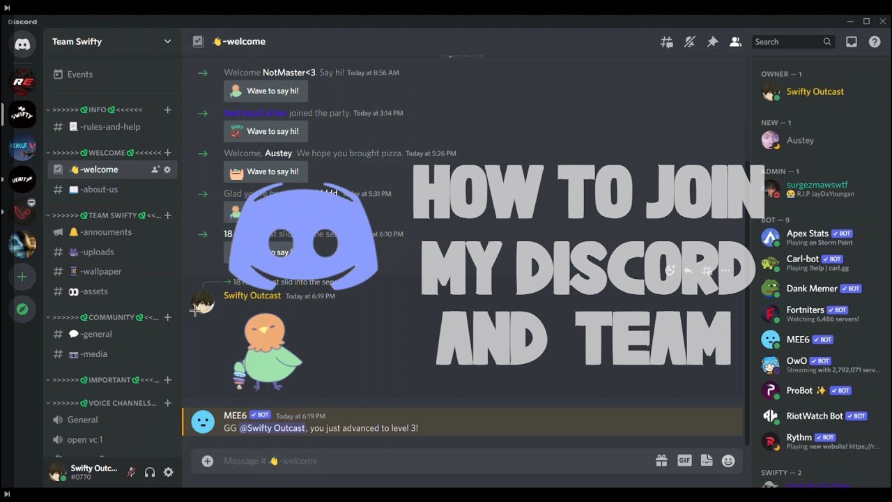 How to join my discord/Team - YouTube