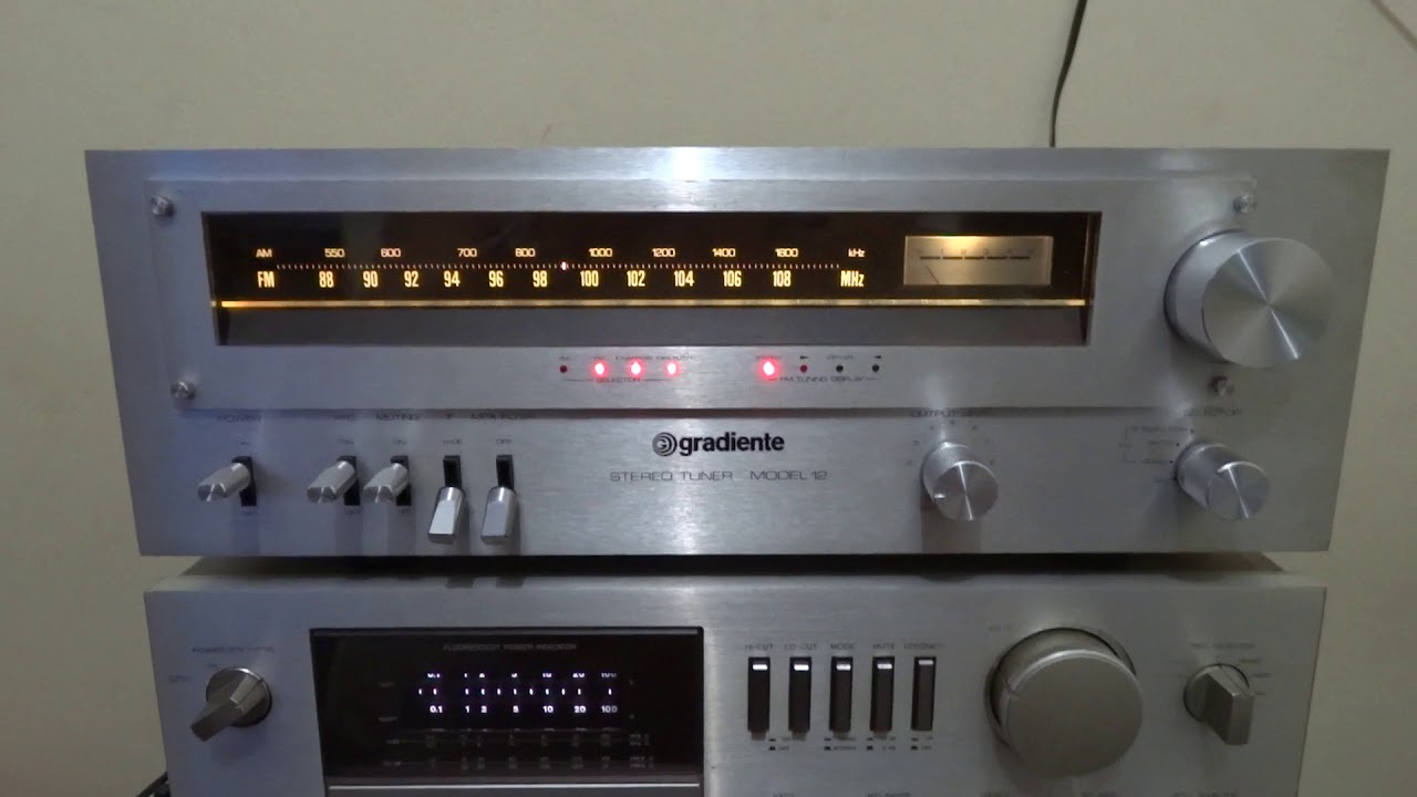 GRADIENTE STEREO TUNER MODEL 12 ( VENDIDO ) - YouTube
