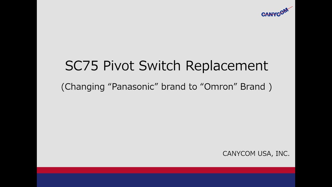 SC75 Pivot Dump Limit Switch Replacement Video - YouTube