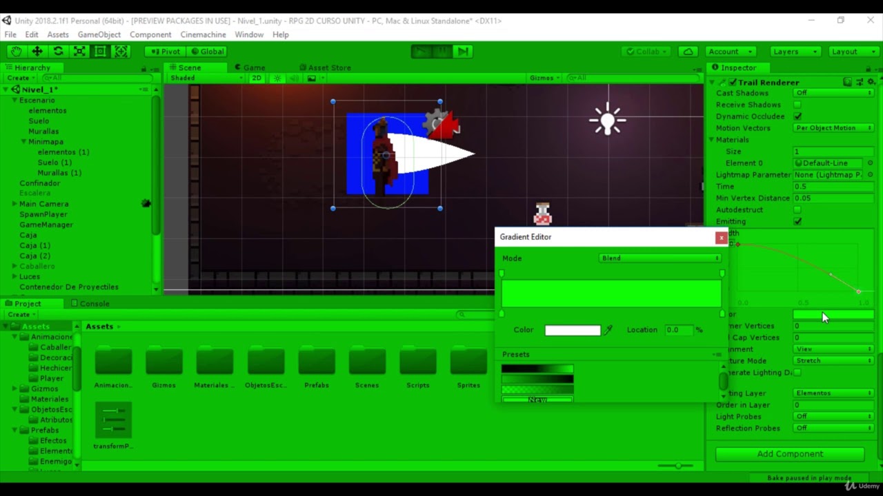 153 Unity Trail Renderer Curso Unity y C# - YouTube