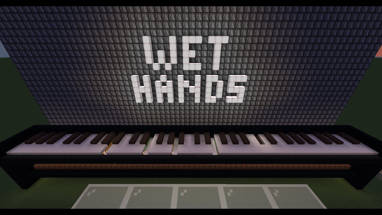 Wet Hands by C418 on my Redstone Player Piano in Minecraft - YouTube