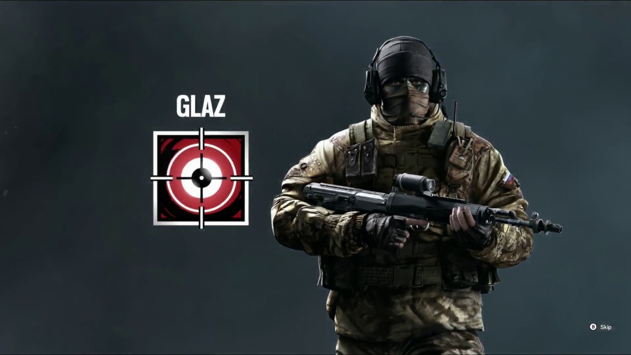 Rainbow Six Siege Glaz Operator Video - YouTube