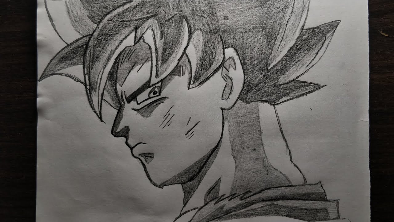 how to draw goku from dragon ball z|| easy drawing - YouTube