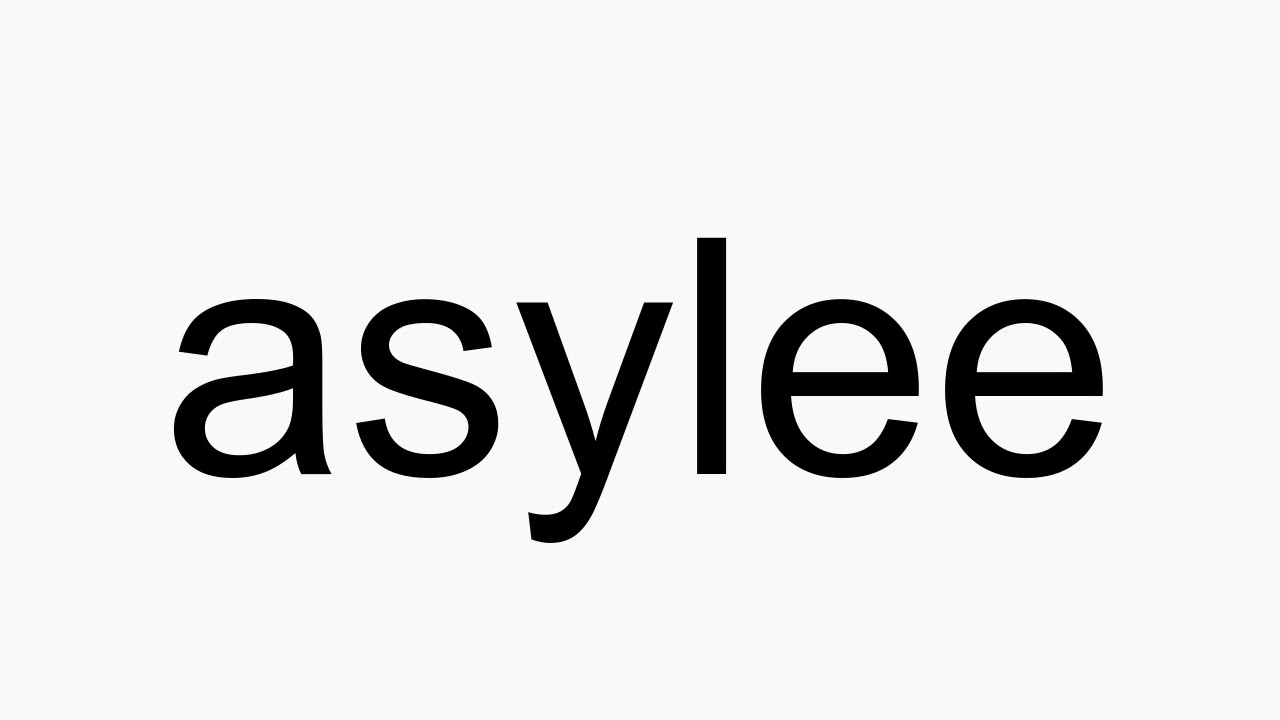 How to pronounce asylee - YouTube