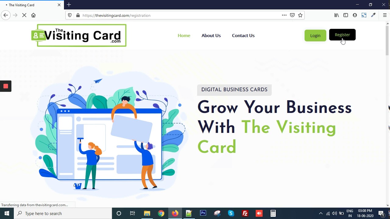 How to Register for getting your Vcard - YouTube