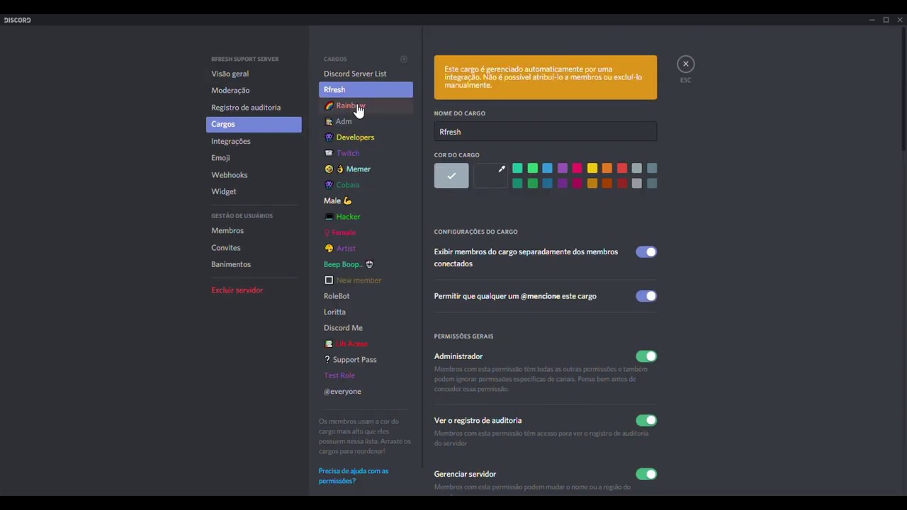 Rainbow Role Bot Discord YouTube Rainbow Role Bot Discord YouTube