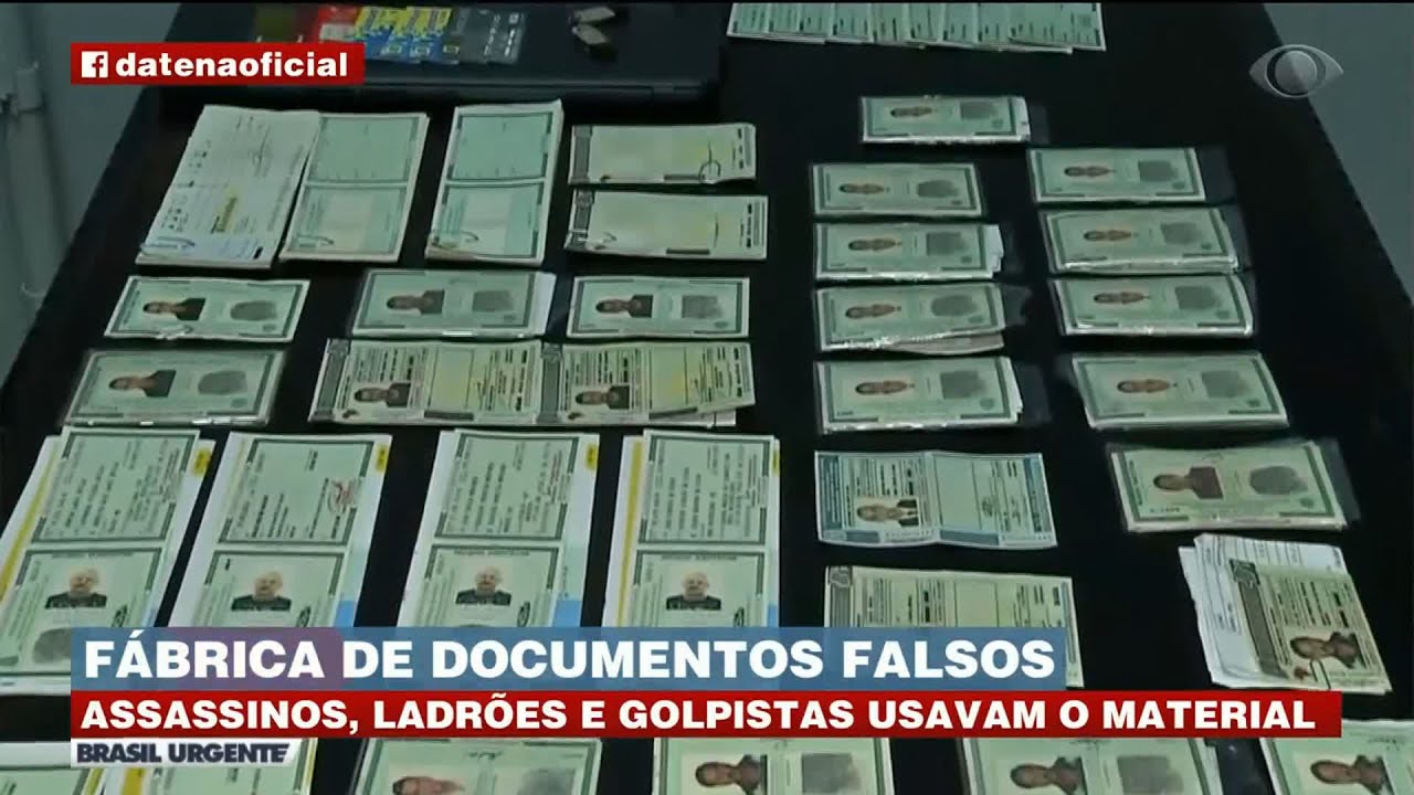 FÁBRICA DE DOCUMENTOS FALSOS: CRIMINOSOS USAVAM MATERIAL FRAUDULENTO ...