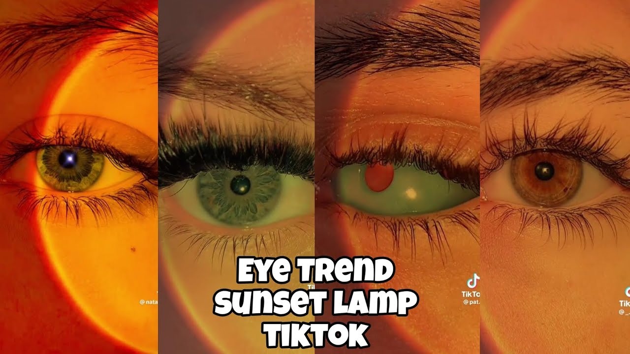 Eye Trend Sunset Lamp TikTok - YouTube