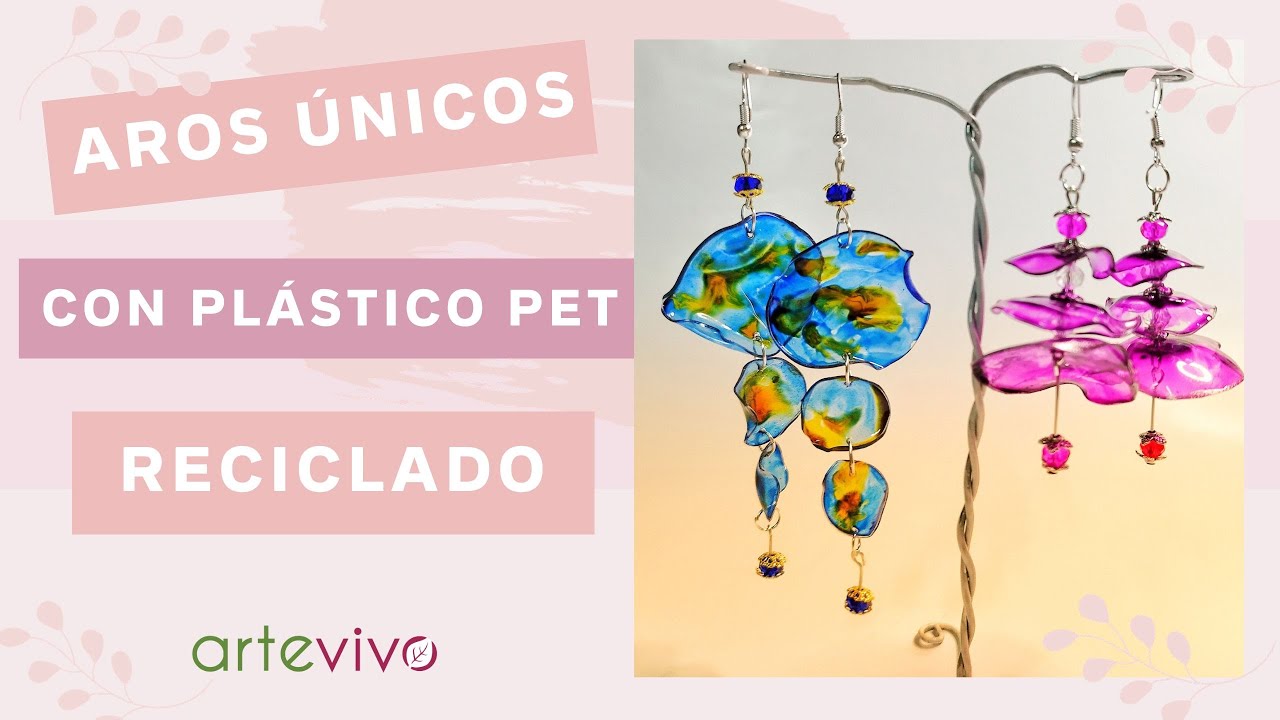 RECICLA Plástico PET 💡Idea Genial para hacer Aros Únicos 👏 /Tutorial ...