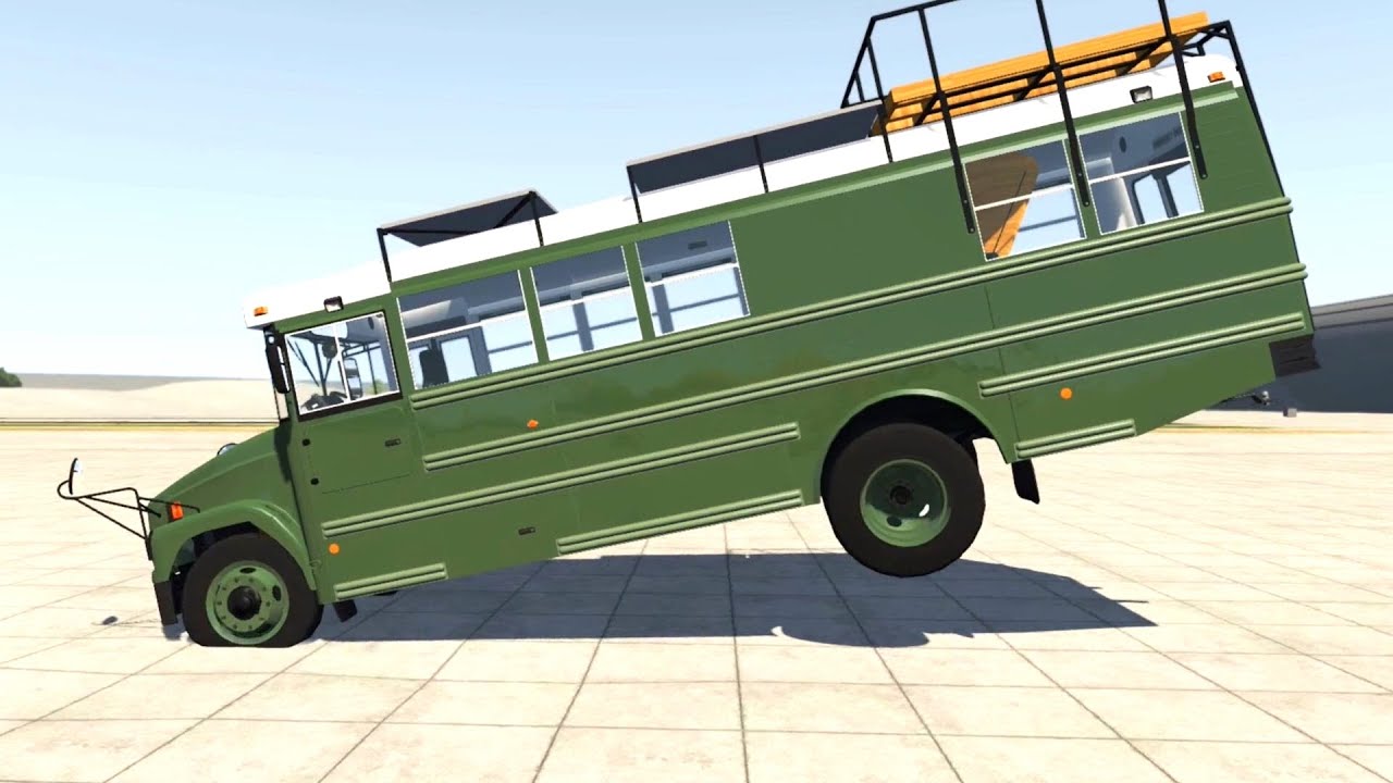 BeamNG Drive - CB 40 Bus RV Version Suspension Test - YouTube