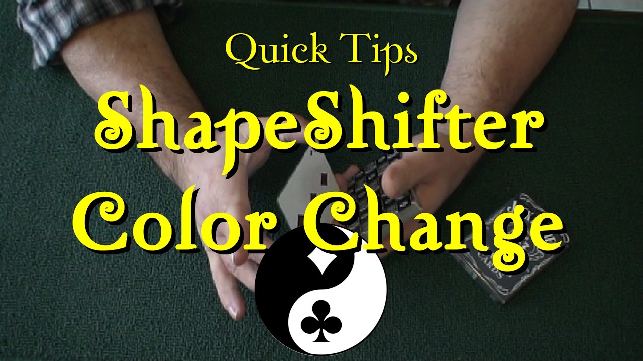 Quick Tips - Shape Shifter color change - YouTube