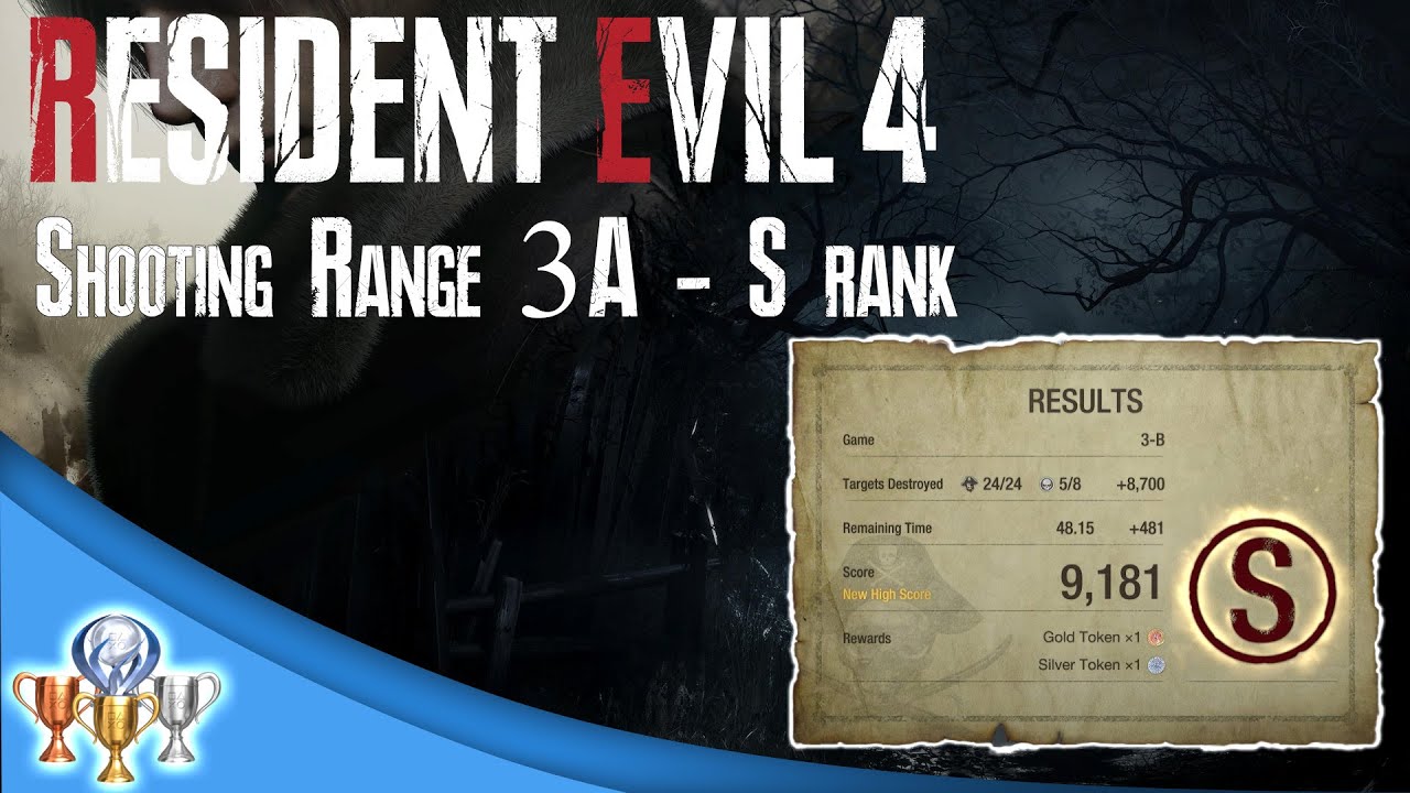 Resident Evil 4 - Shooting Range 3B - S rank - YouTube