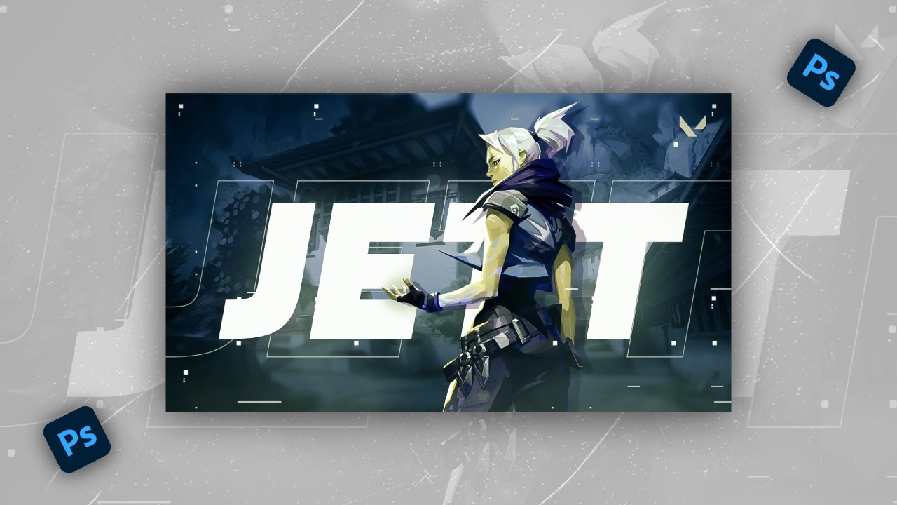 VALORANT Banner Design in Adobe Photoshop - YouTube