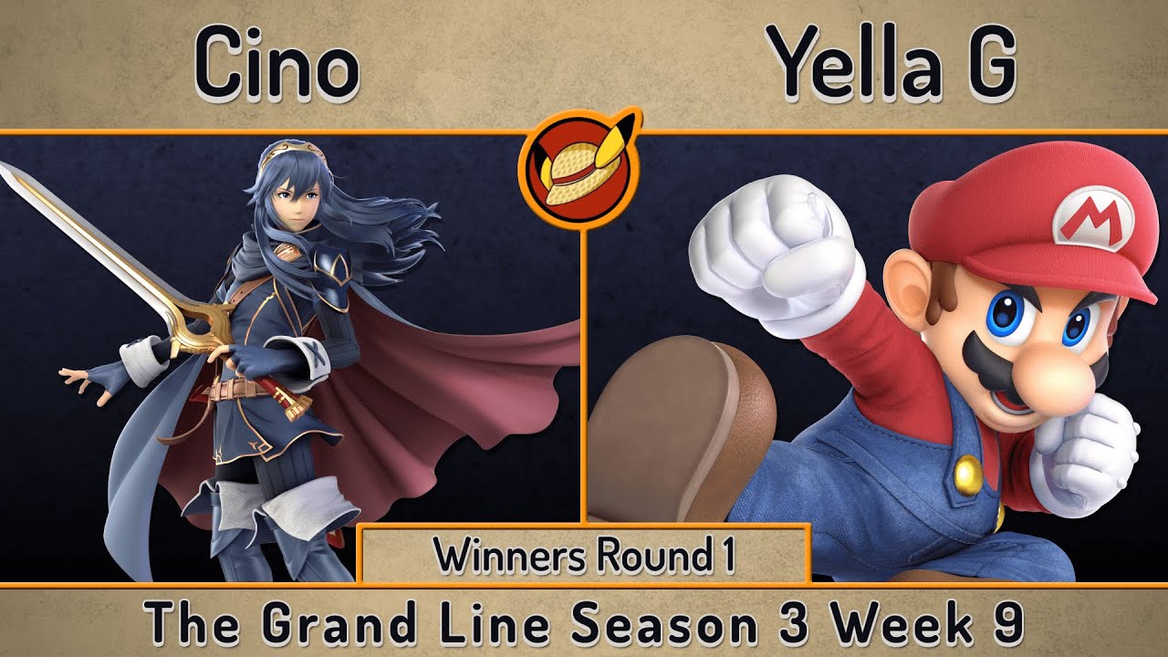 GL S3W9 | Cino (Lucina) vs Yella G (Mario) | Winners Round 1 | SSBU ...