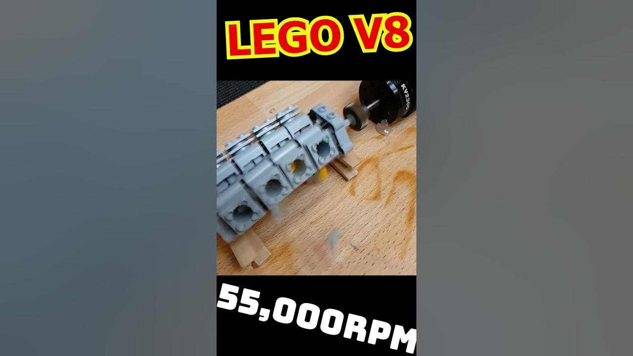 lego v8 engine to 55.000rpm (BOOM) - YouTube